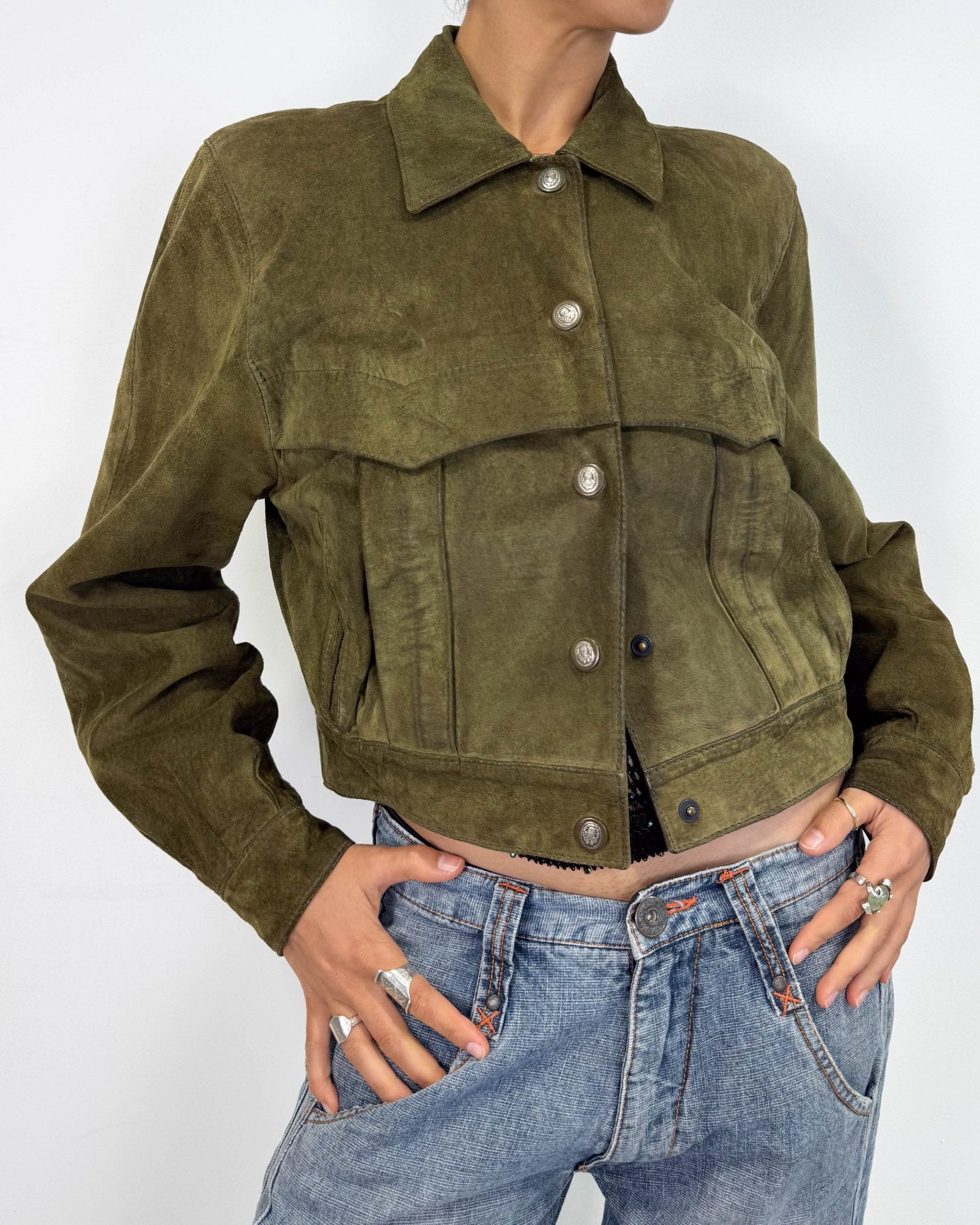 The Alexis leather jacket – rig vert