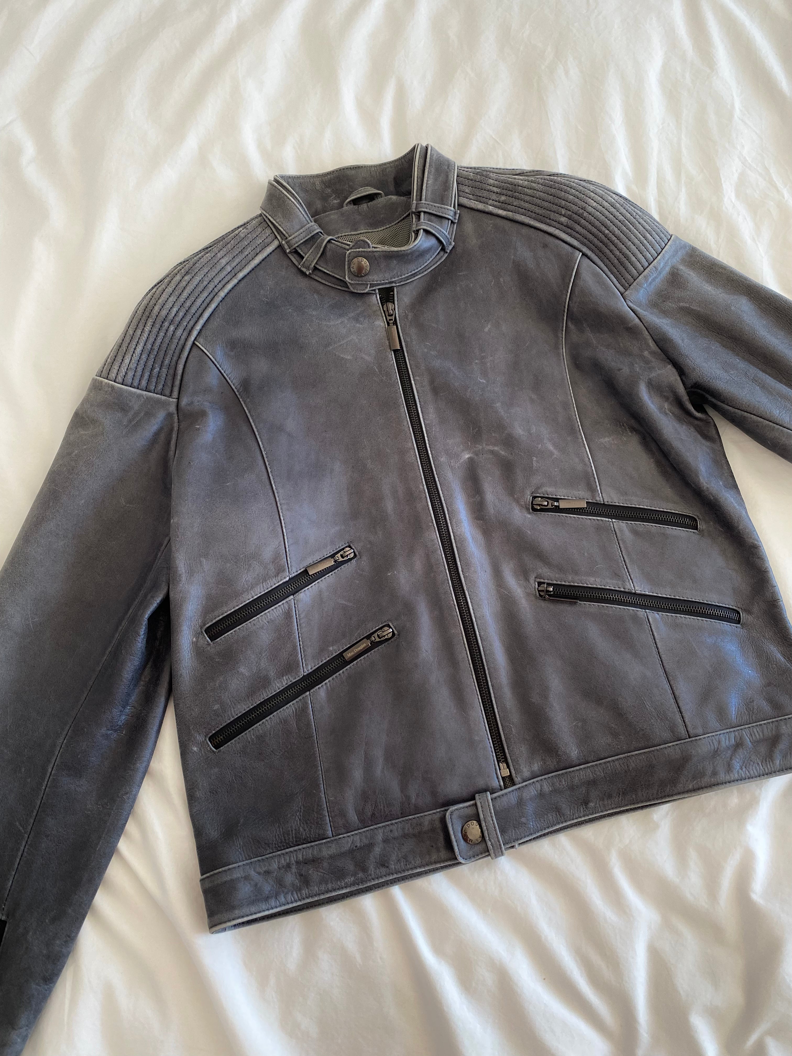 Griselle Leather Jacket – rig vert