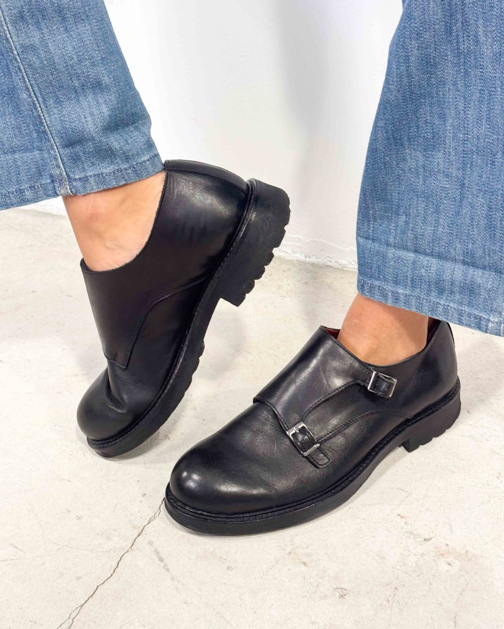 The Kelly leather loafers – rig vert
